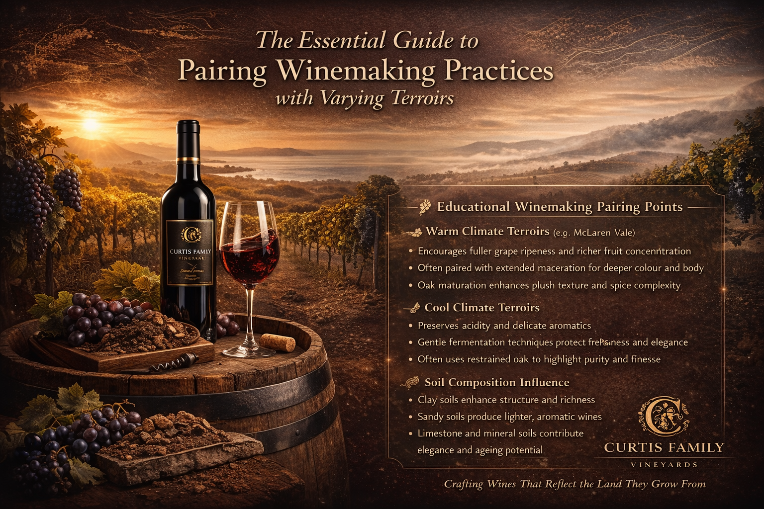 Guide to Pairing Winemaking Practices with Varying Terroirs
