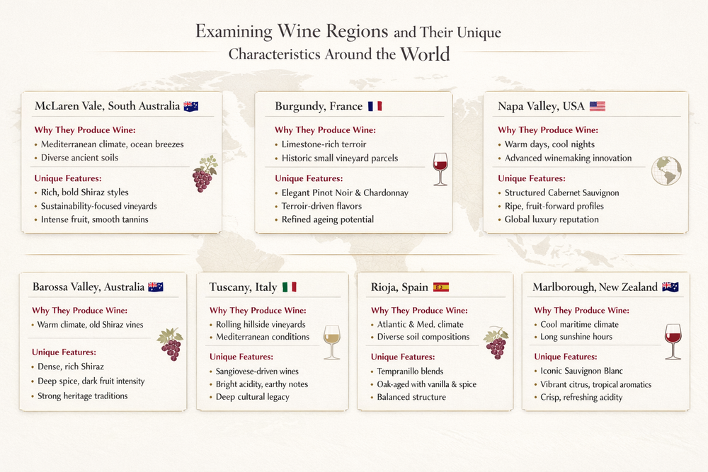 Examining Wine Regions and Their Unique Characteristics