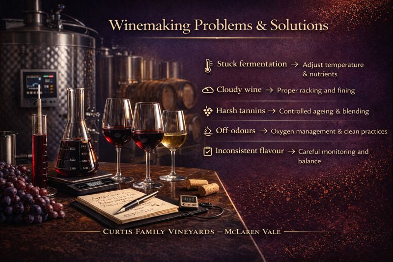 Addressing Common Winemaking Problems with Practical Solutions